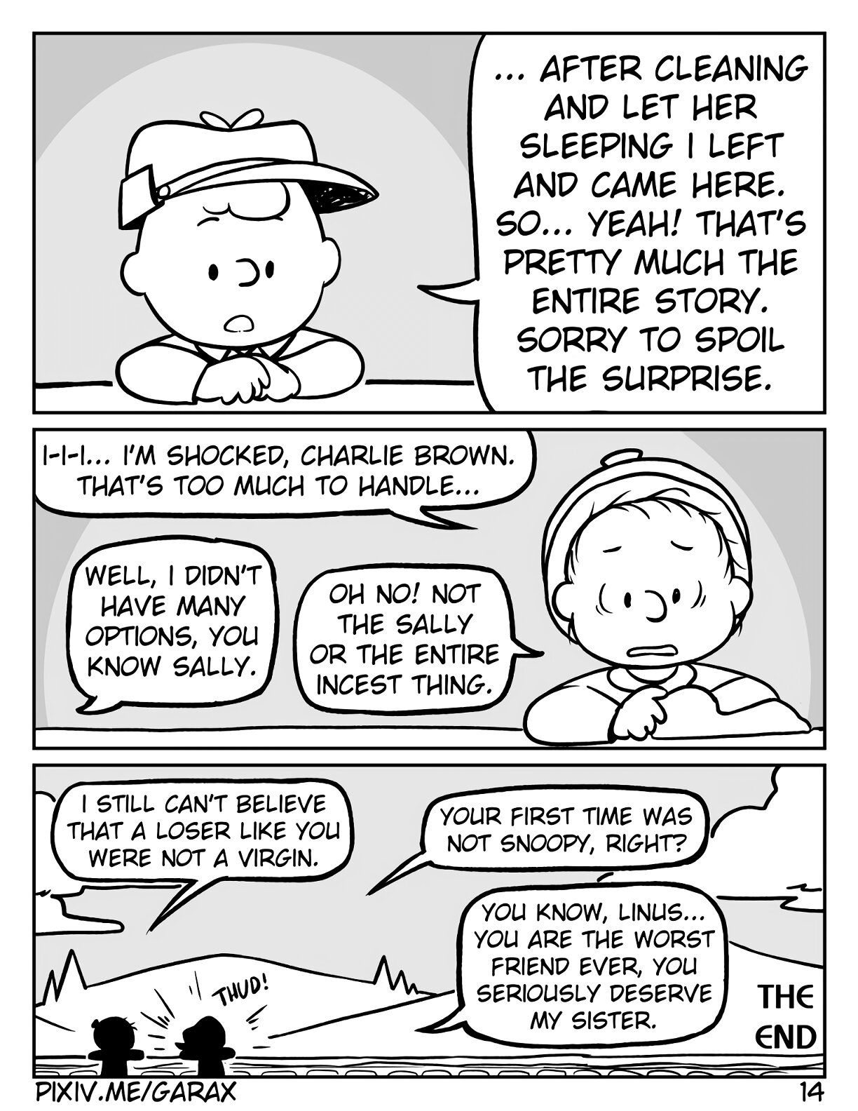 You Are A Sister Fucker Charlie Brown Porn Comic Cartoon Porn Comics Rule 34 Comic